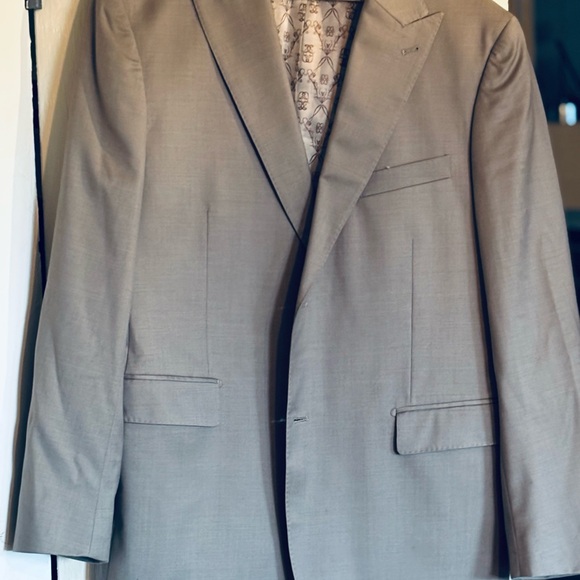 Zanetti | Suits & Blazers | Mens Ital Zanetti Suit Tan W 4 Buttons On ...